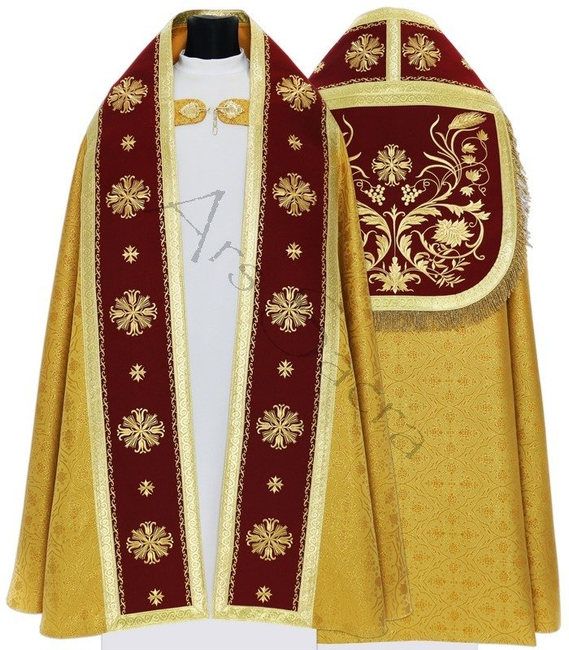 roman cope KT632-AGC16h19 gold/red | ALL PRODUCTS \ COPES \ Roman Copes ...