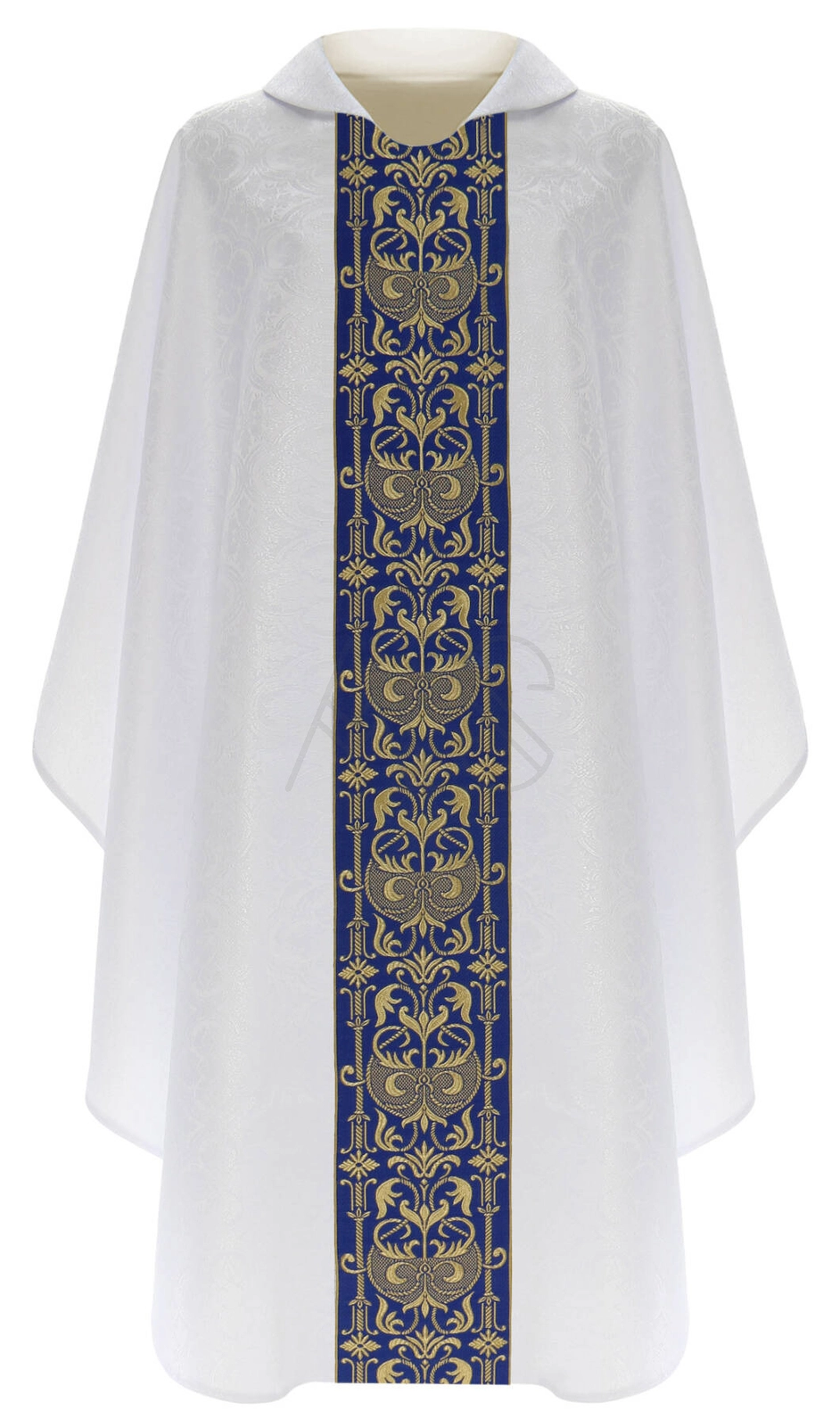 Ornat gotycki 833-BNG25 biały || niebieski/złoty \ z podszewką | WSZYSTKIE PRODUKTY \ ORNATY ...