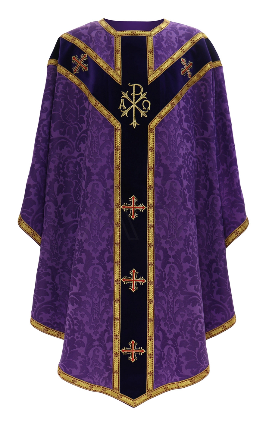 Semi Gothic Chasuble GY795-AF26 purple \ with lining | ALL PRODUCTS ...