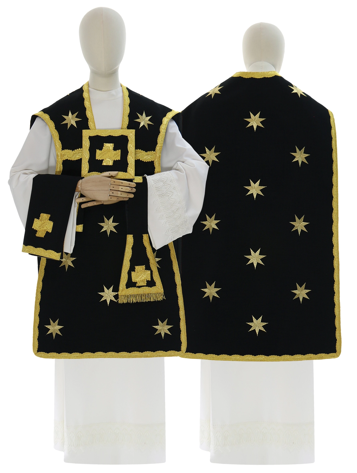 Roman chasuble R925-27 black | ALL PRODUCTS \ CHASUBLES \ Roman ...