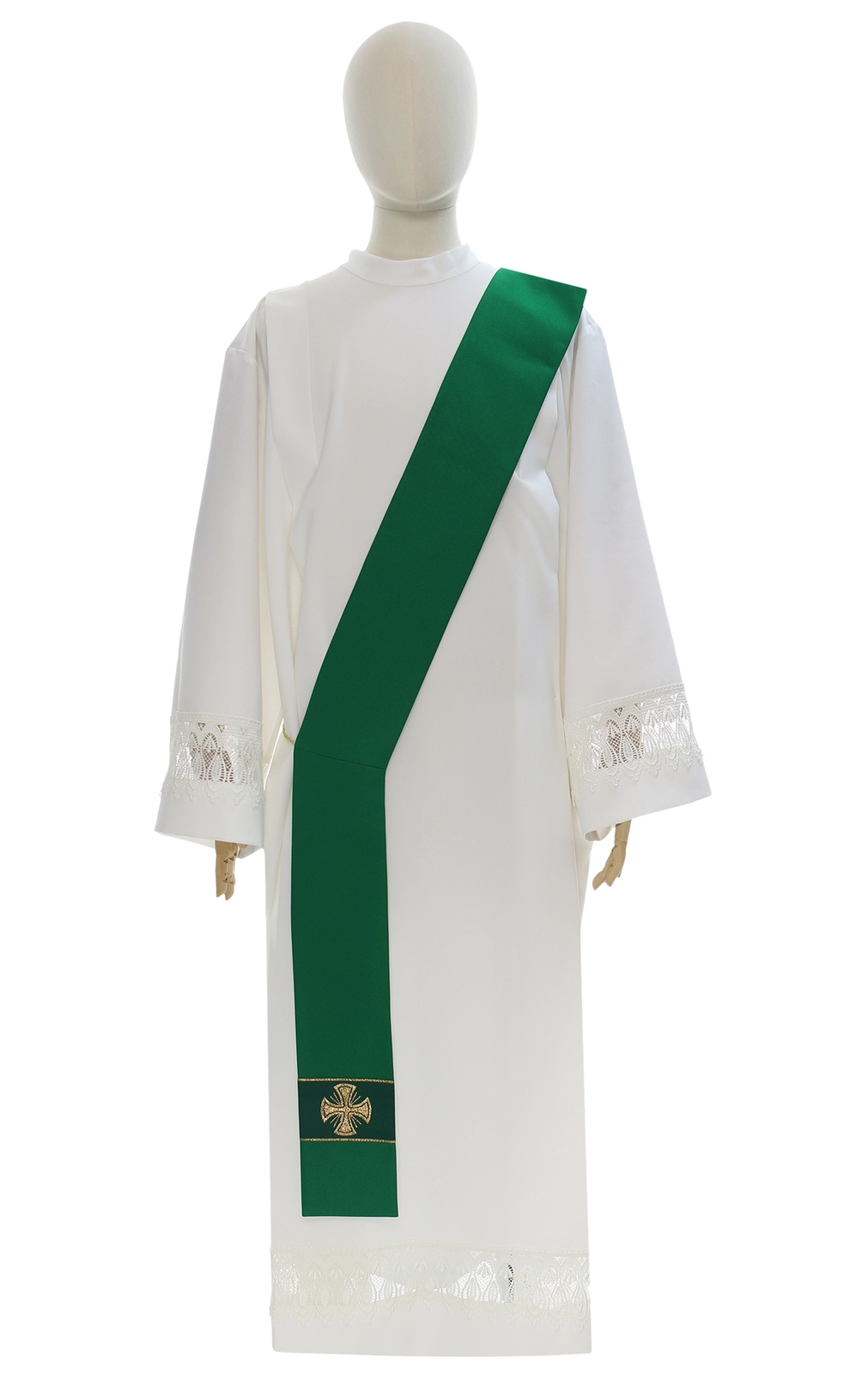 Deacon stole SD104-Z green | ALL PRODUCTS \ FOR DEACONS \ Deacon Stoles ...